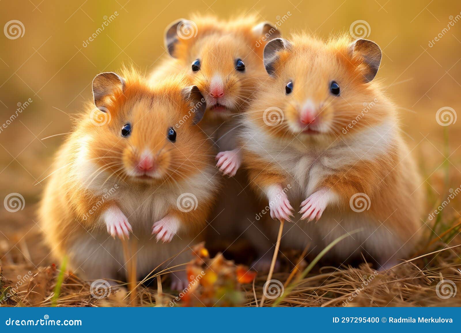 Three Funny Hamsters, Background Wallpaper Stock Photo - Image of ...