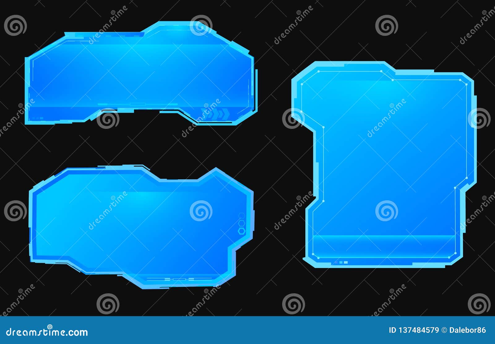 Futuristic Frames. Cyberpunk Electronic Background And Futuristic UI ... Futuristic Frames. Cyberpunk Electronic Background And Futuristic UI ...