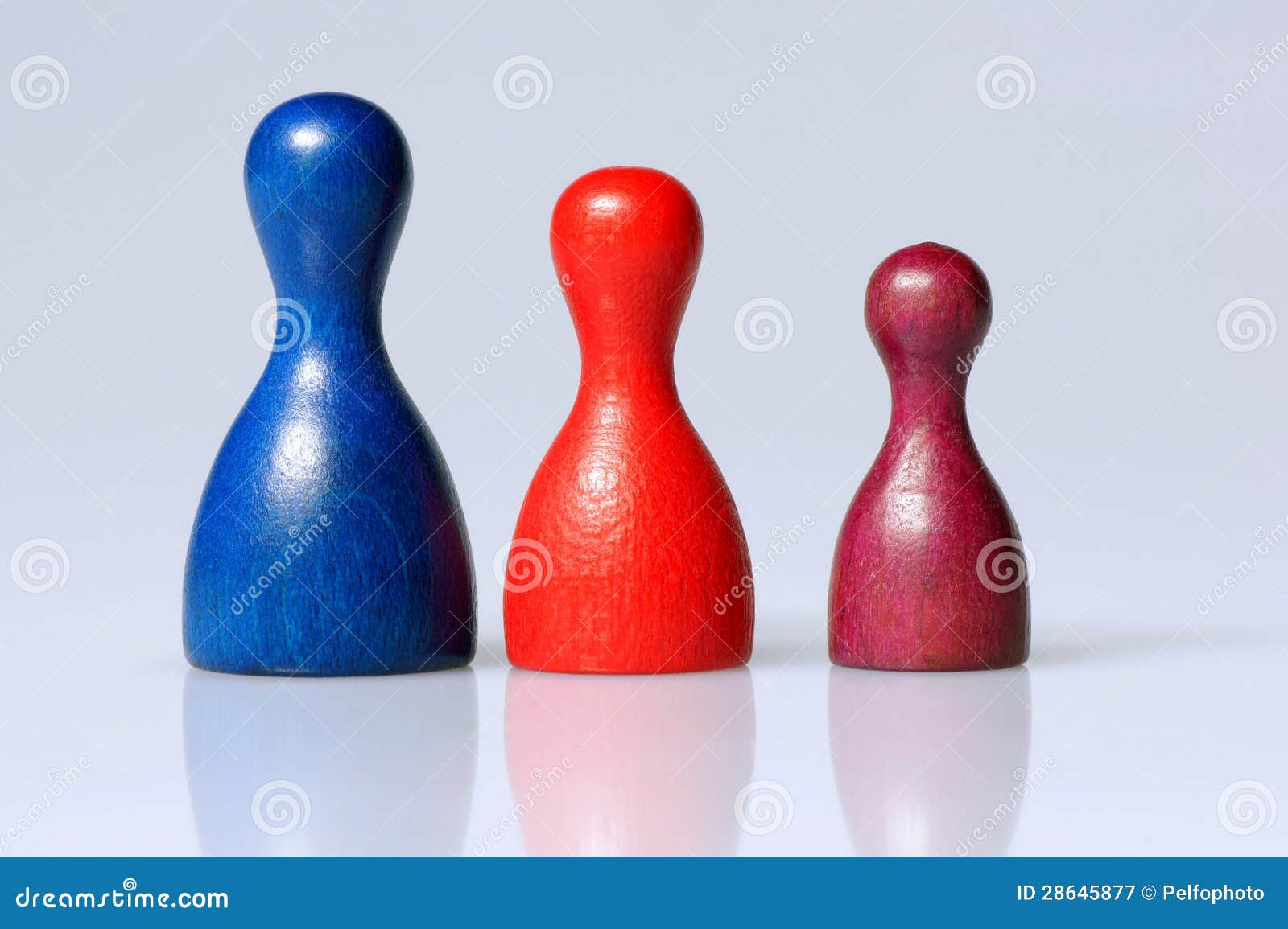 Three game figurines. stock image. Image of amusement - 28645877