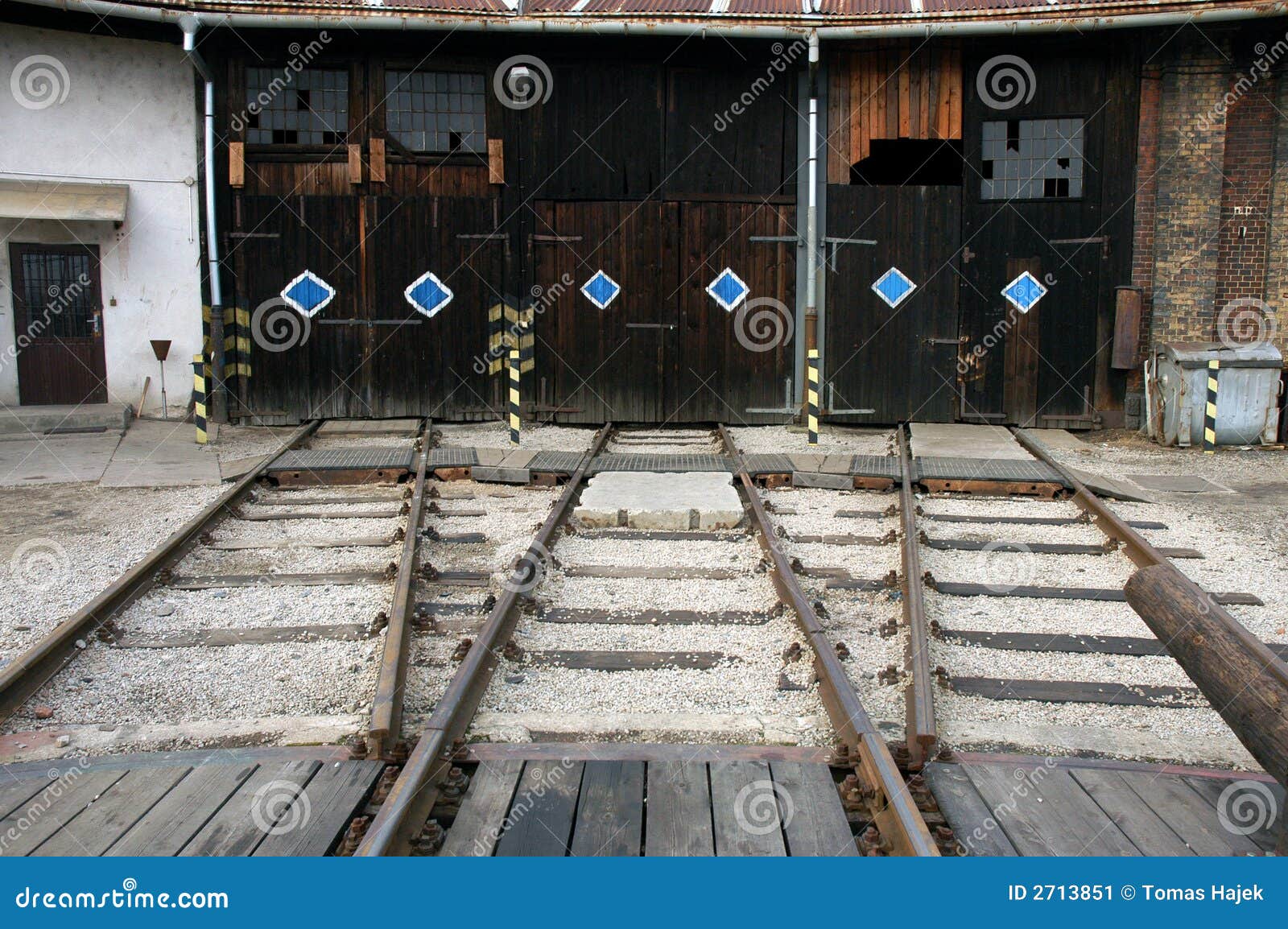 Three gates stock image. Image of yard, rails, dorway - 2713851