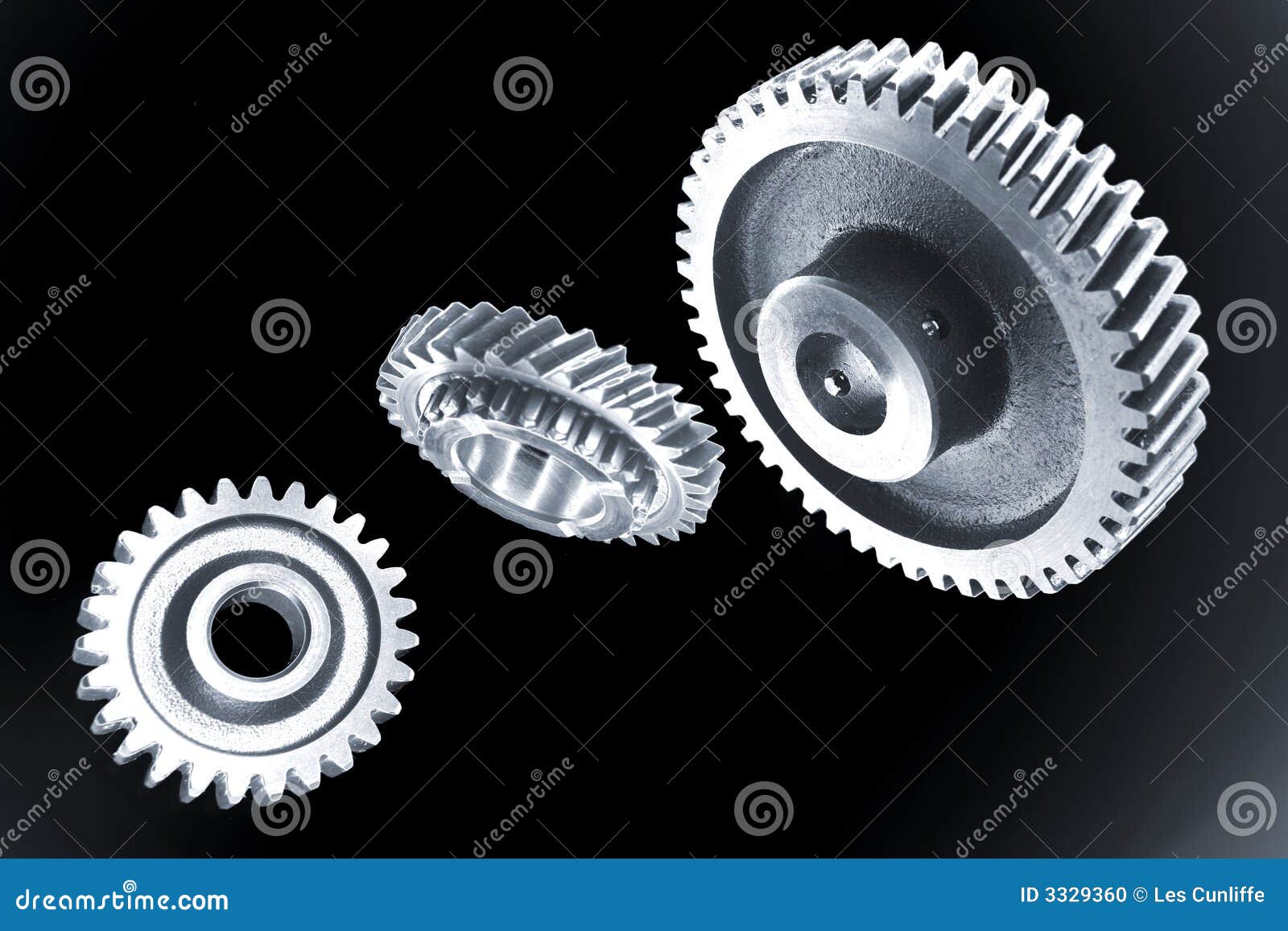 Three gears stock photo. Image of strength, still, industry - 3329360