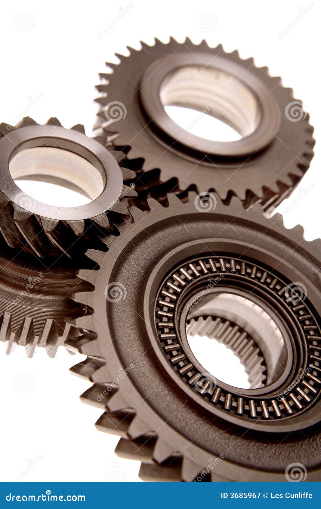 Three gears stock image. Image of gears, objects, color - 3685967