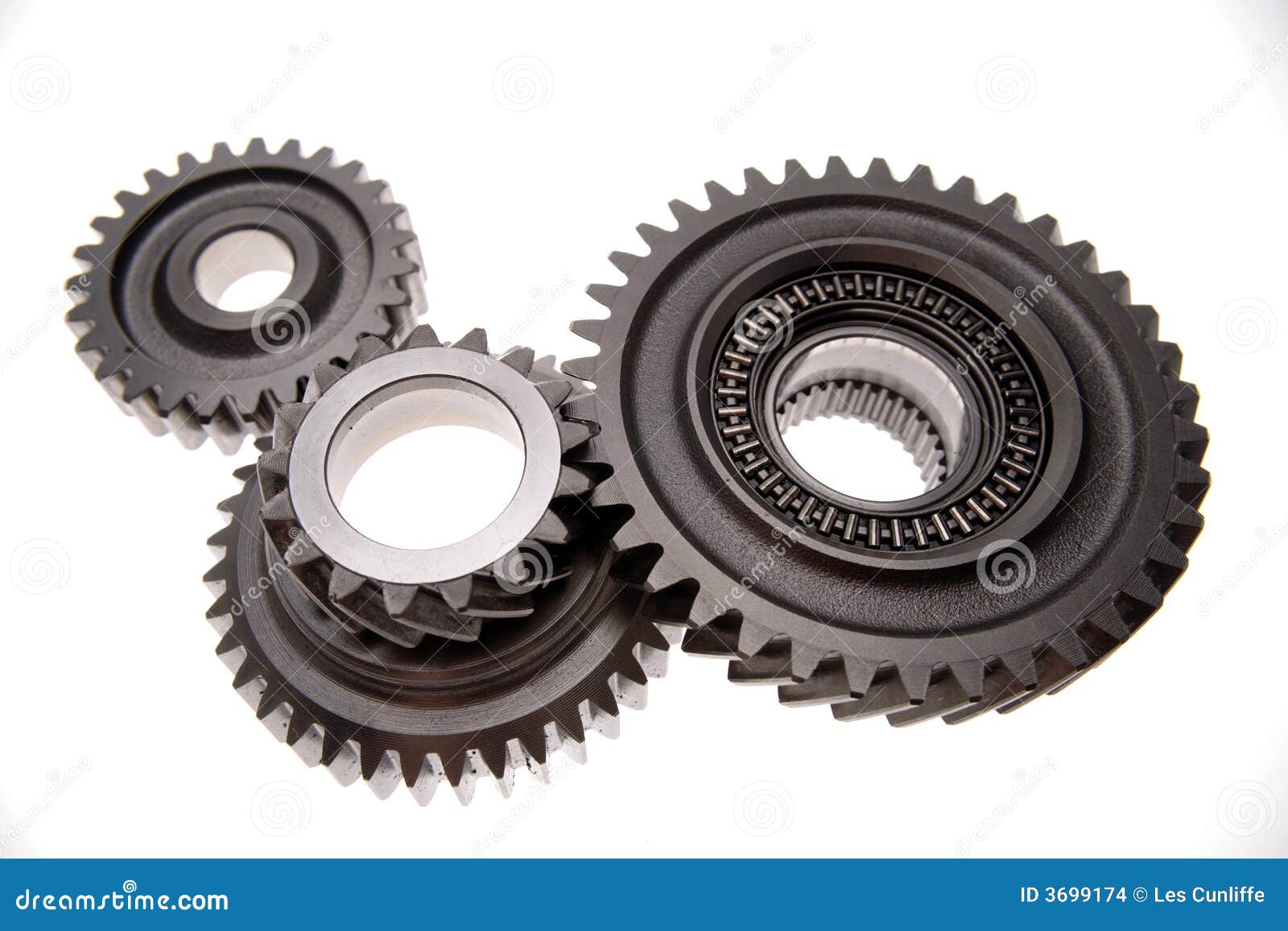 Three gears stock photo. Image of concept, cutout, interlocked - 3699174