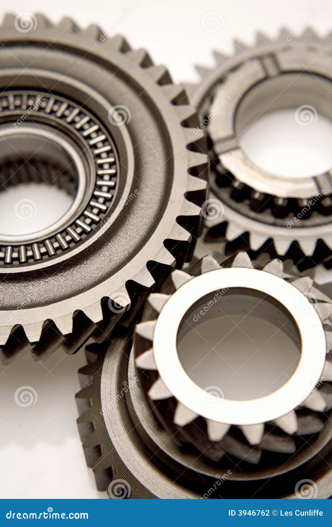 Three gears stock photo. Image of studio, metaphor, mechanical - 3946762