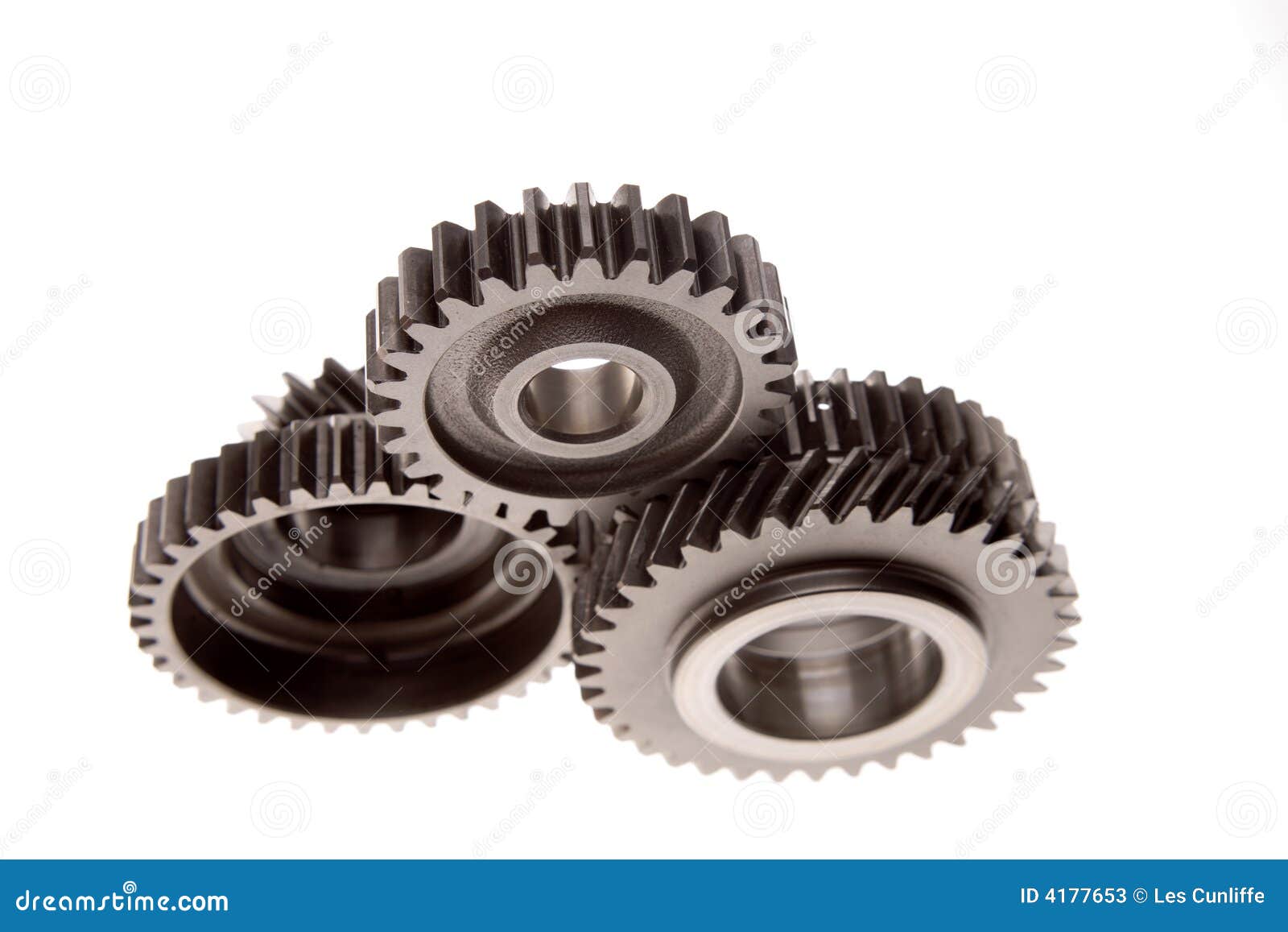 Three gears stock image. Image of engineering, metaphor - 4177653