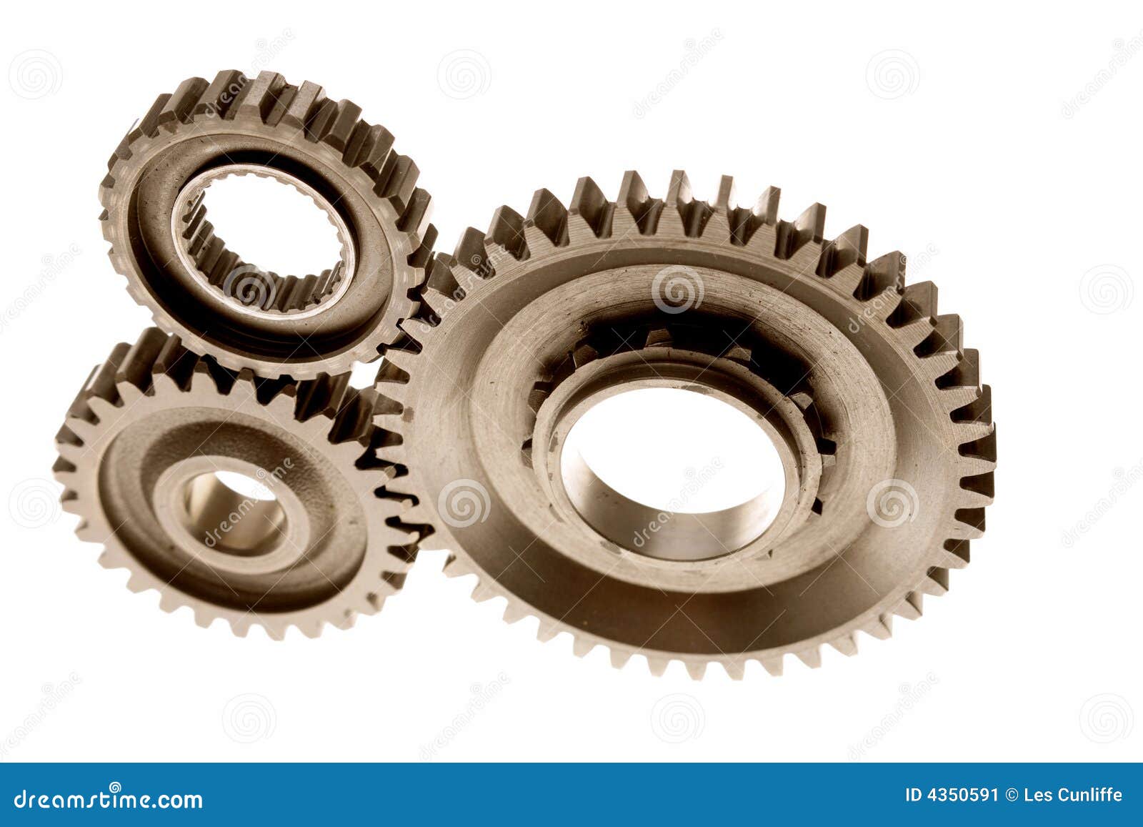 Three gears stock image. Image of conceptual, machine - 4350591