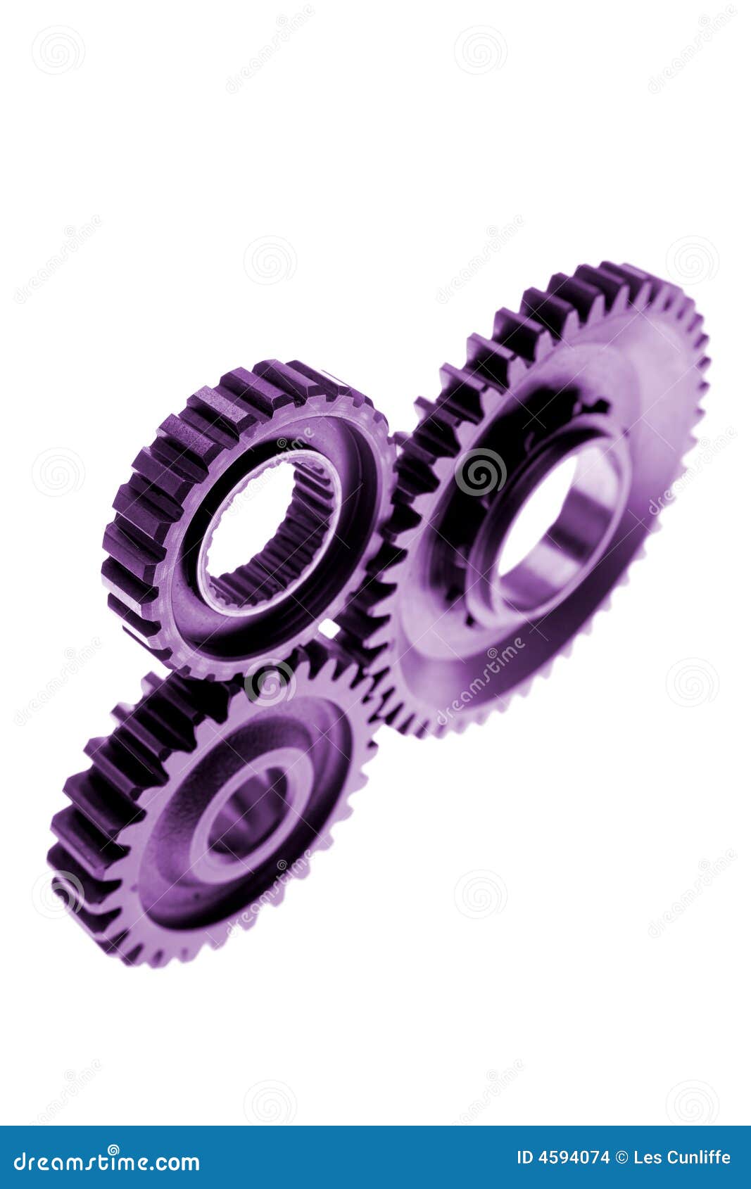 Three gears stock photo. Image of interlocked, business - 4594074