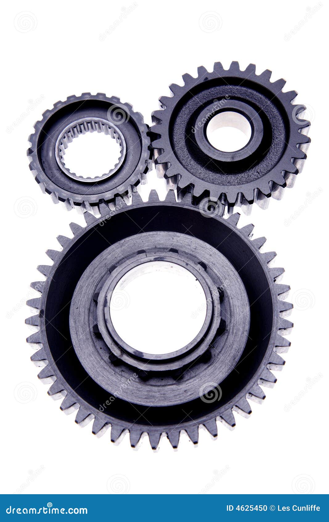 Three gears stock photo. Image of gears, combine, connect - 4625450