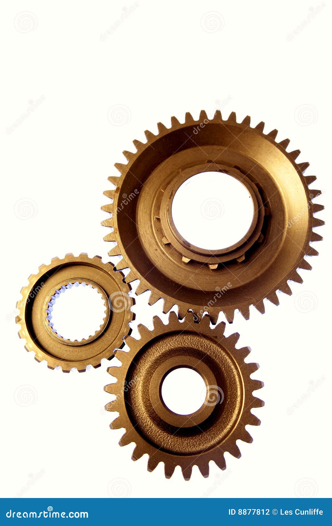 Three gears stock photo. Image of conceptual, meshing - 8877812