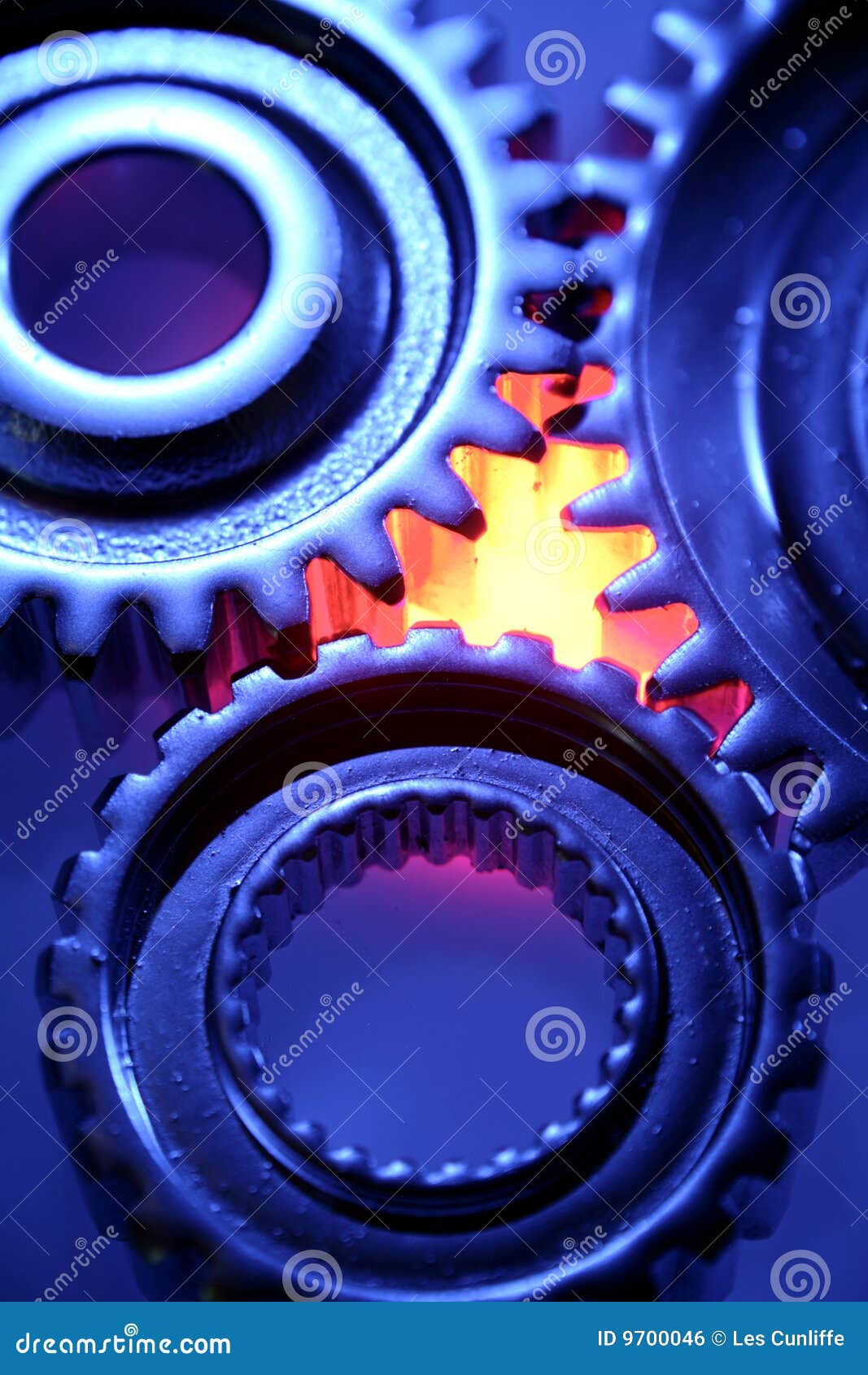 Three gears stock photo. Image of cogwheels, industrial - 9700046