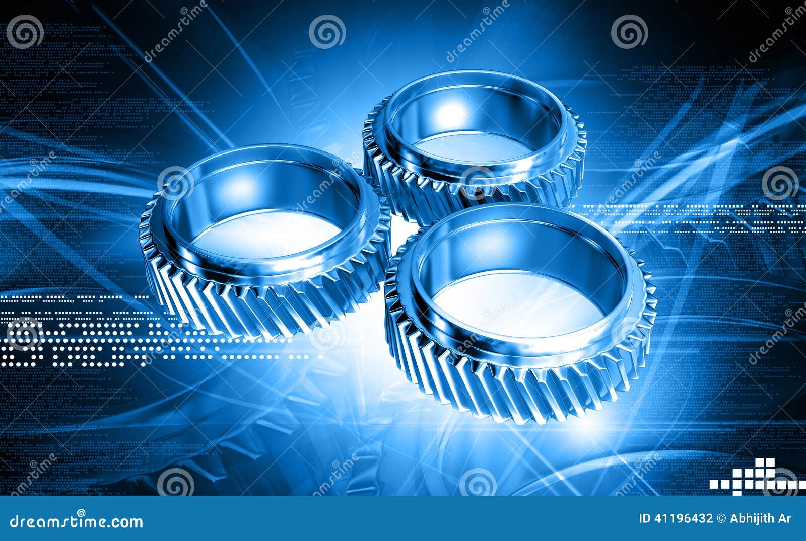 Three gears stock illustration. Illustration of medic - 41196432