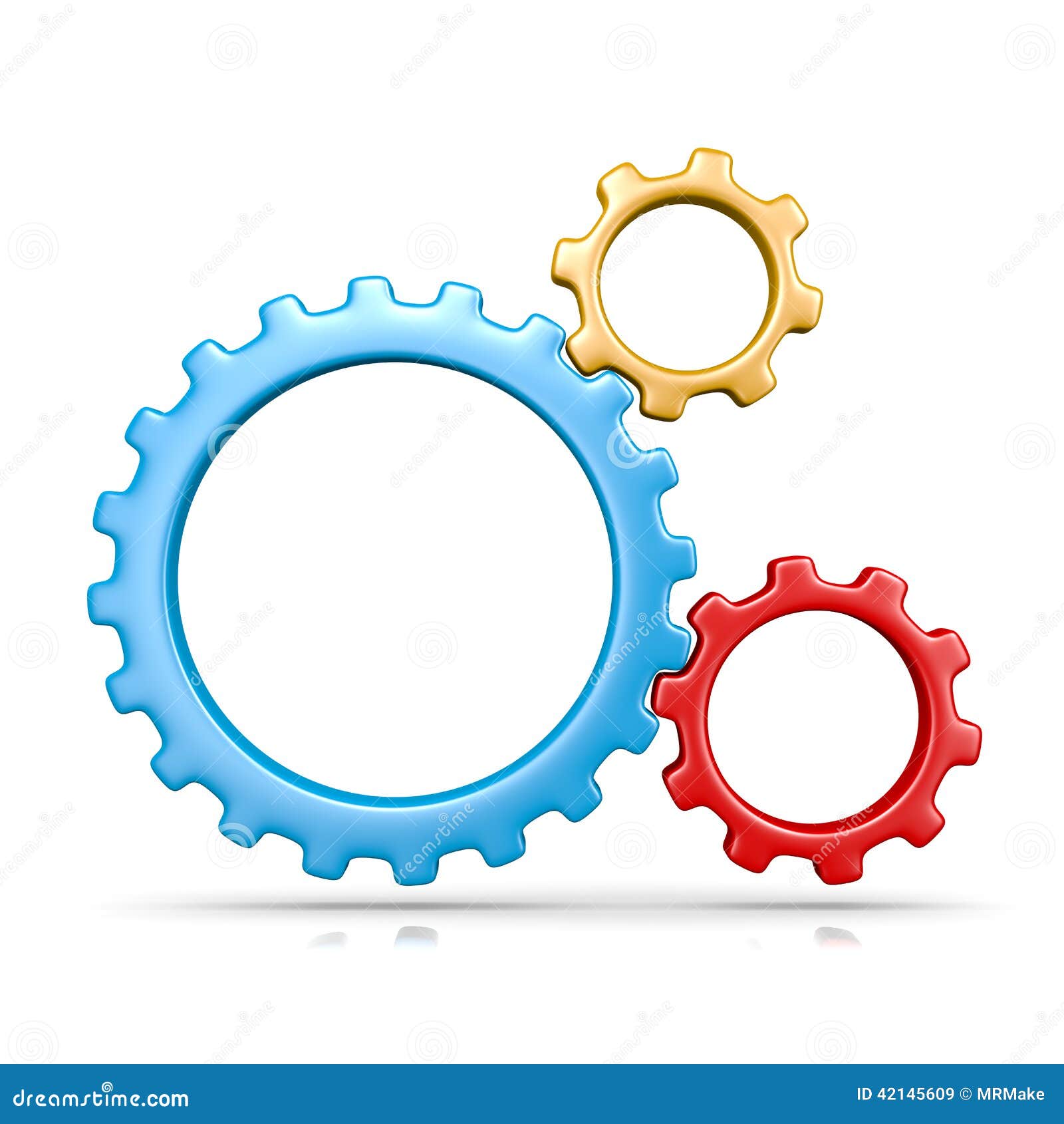 Three Gears stock illustration. Illustration of gears - 42145609