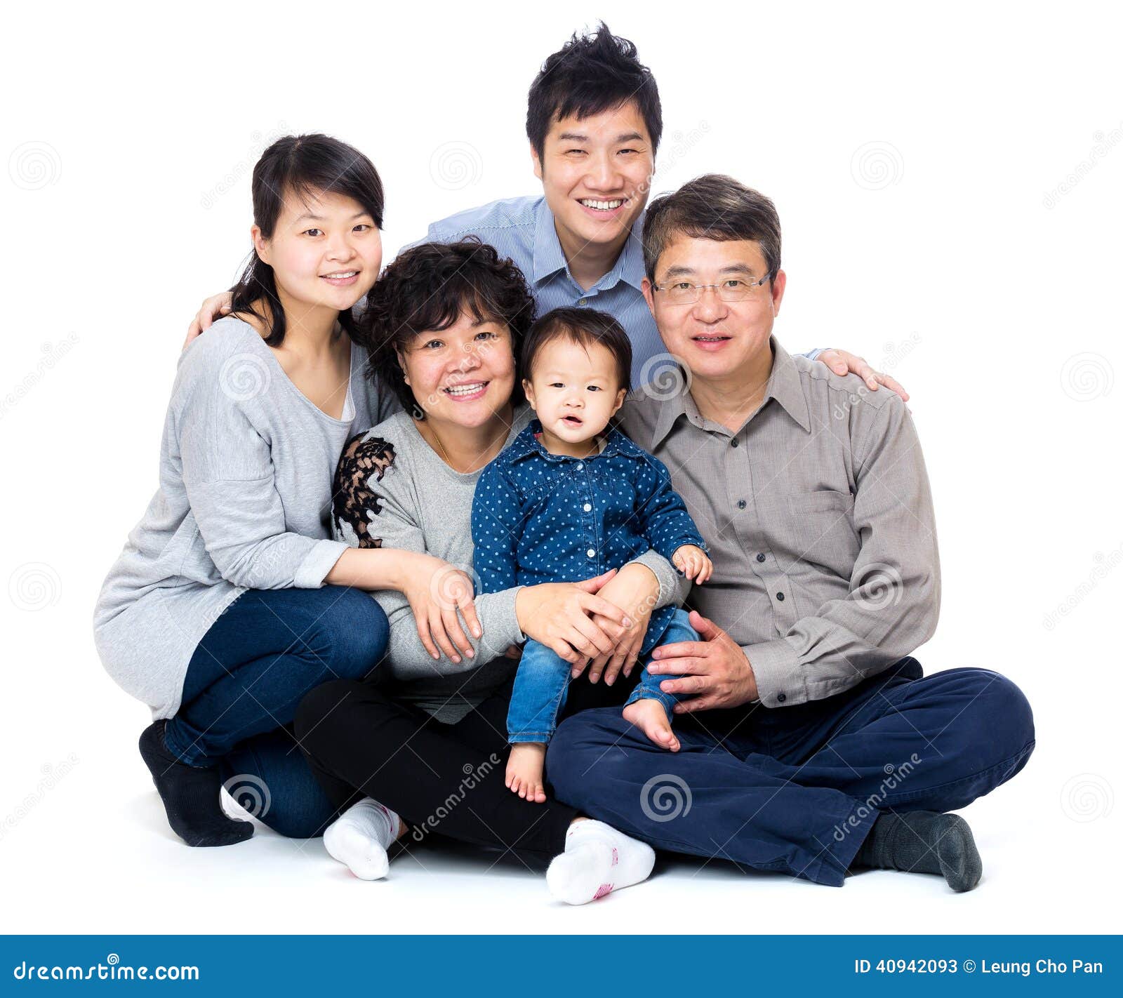 Three Generation Asian Family Stock Image - Image of asian, grandmother ...