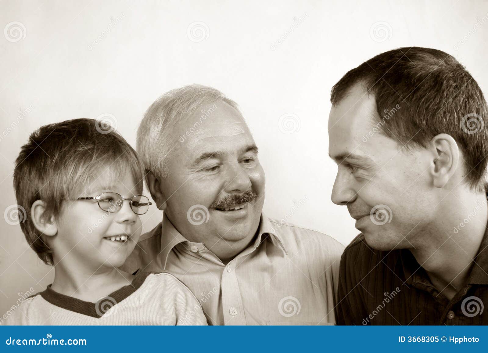 Three generation family stock image. Image of male, grandparent - 3668305