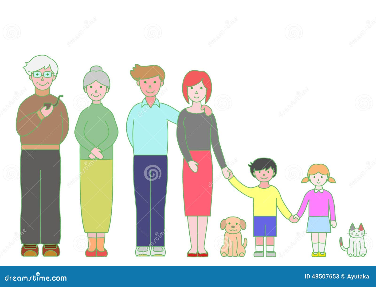 Three Cat Family Stock Illustrations – 316 Three Cat Family Stock ...