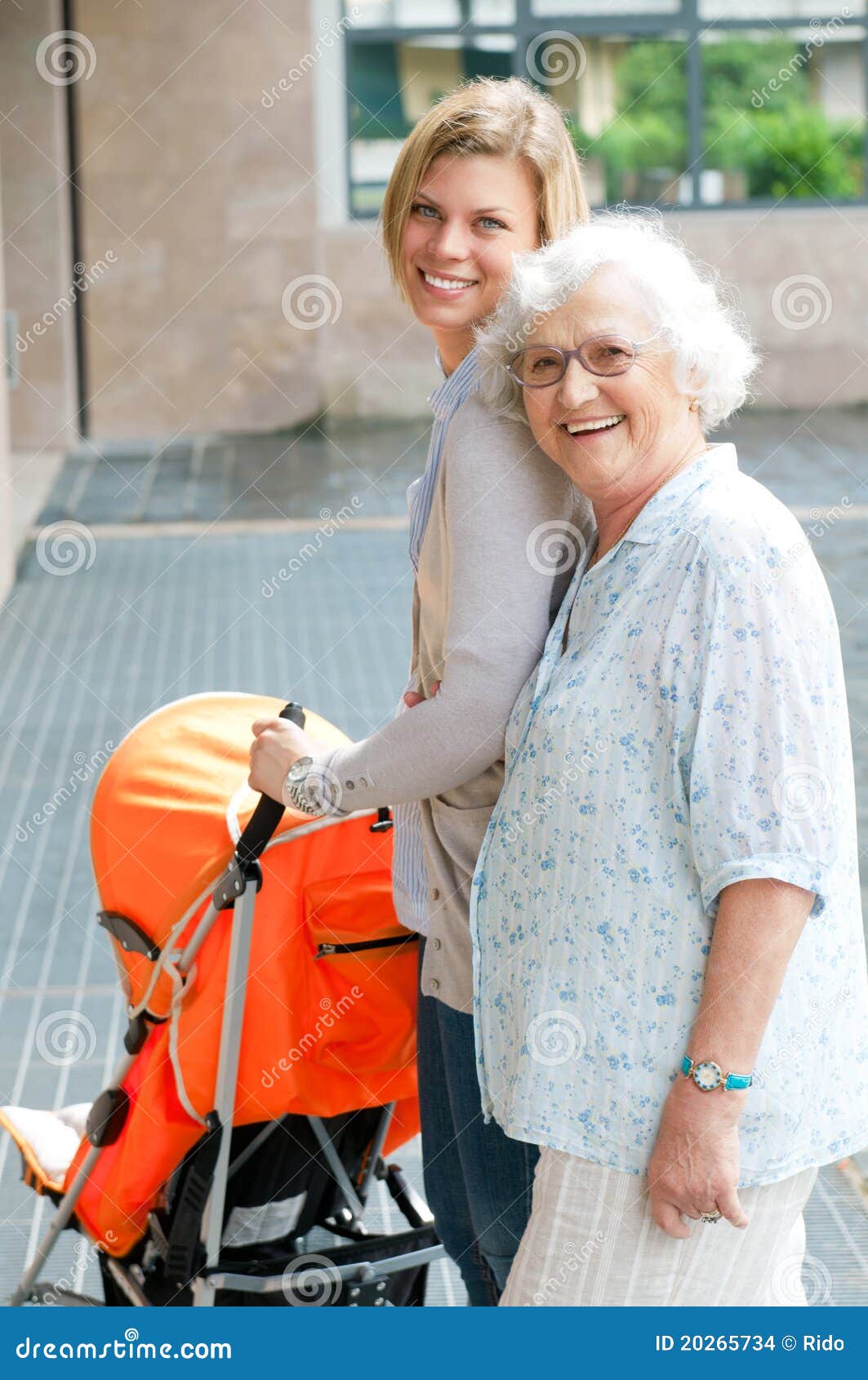 Three Generation Family Taking a Walk Stock Photo - Image of ...