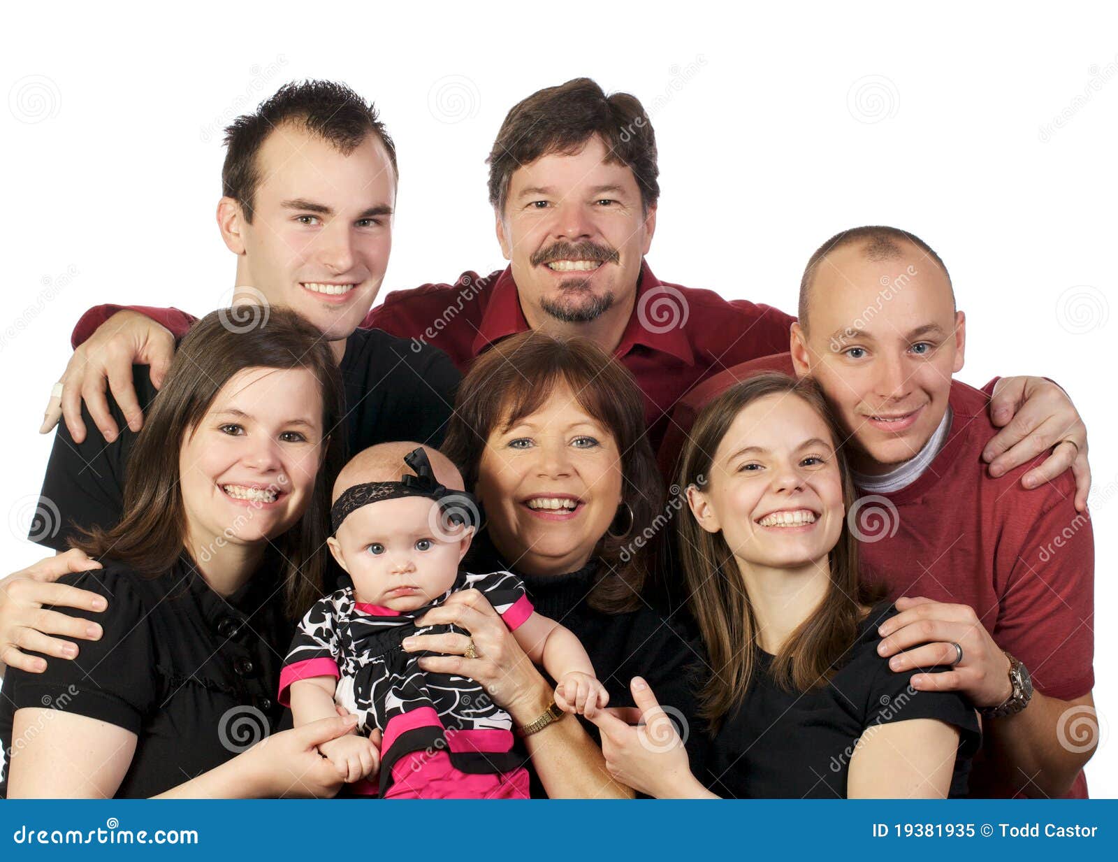 Three Generation FamilyThree Generations Posing As Stock Image - Image ...