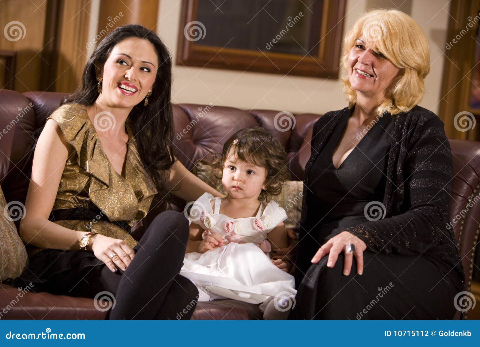 Three generations stock photo. Image of girl, baby, home - 10715112