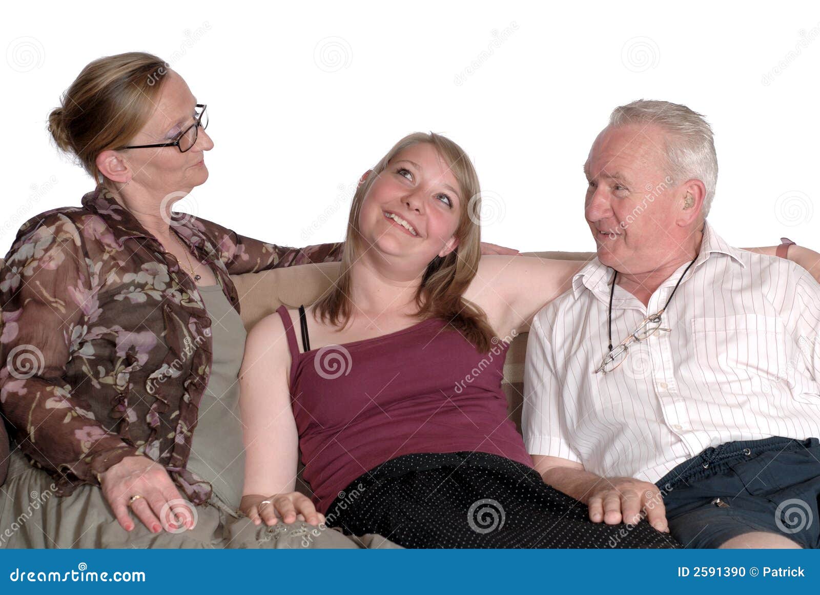 Three generations stock photo. Image of family, girl, happy - 2591390
