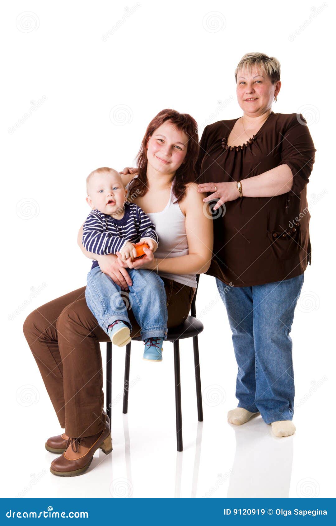 Three generations stock image. Image of happy, care, good - 9120919