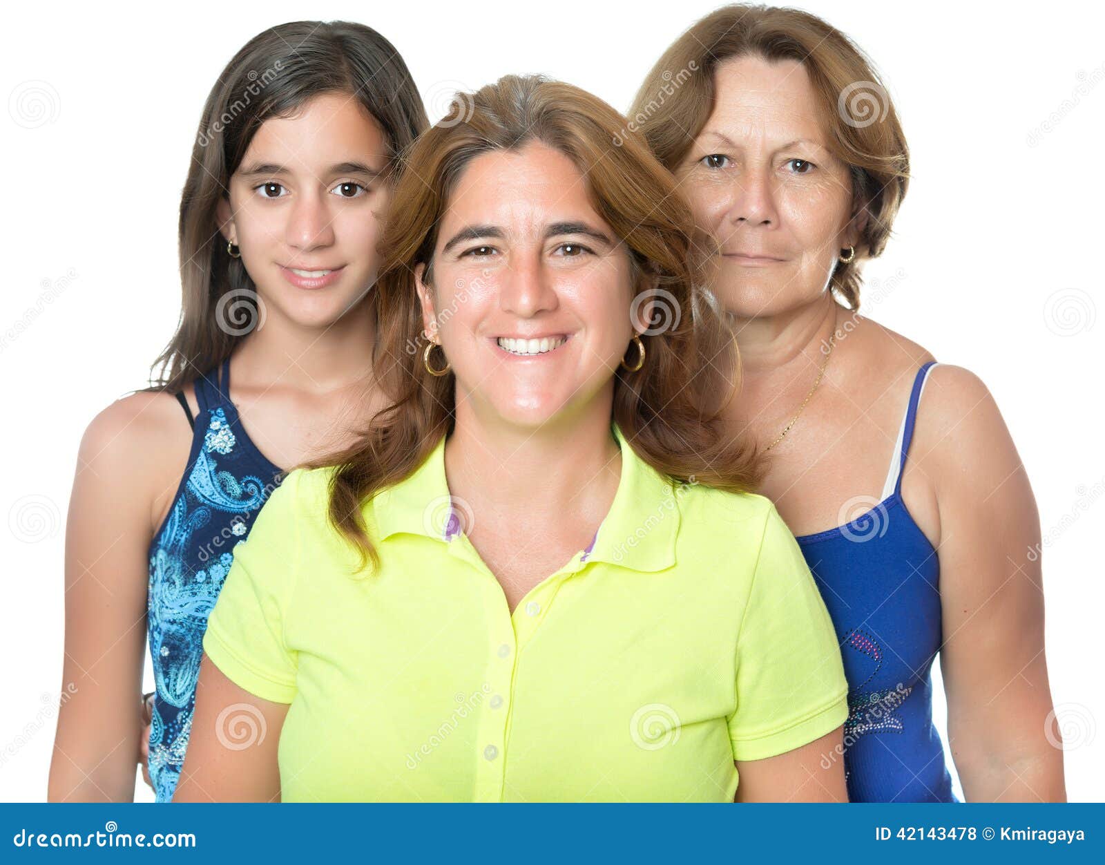 Three Generations in a Family of Hispanic Women Stock Photo - Image of ...