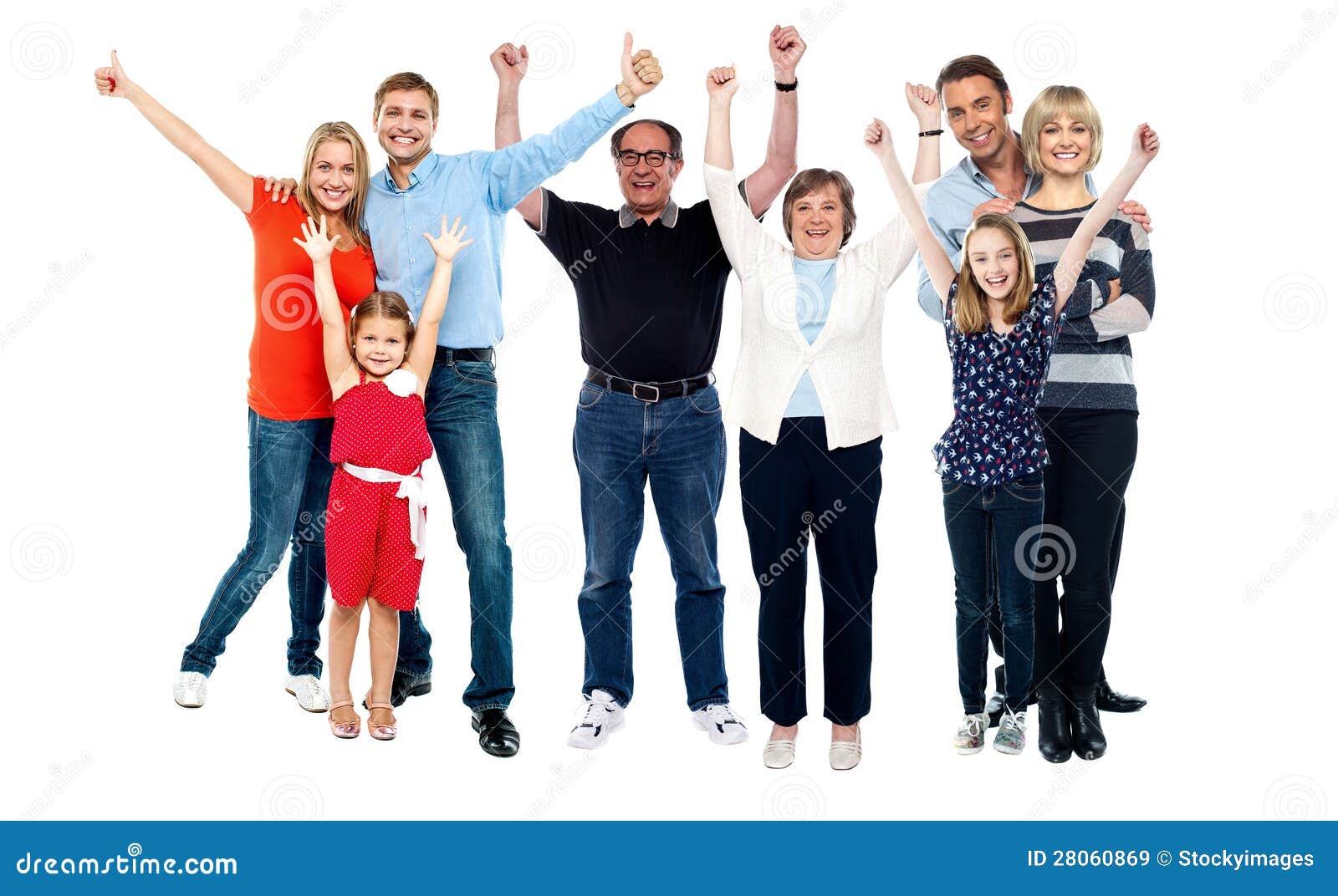 Three Generations Family Portrait Stock Image - Image of fashionable ...