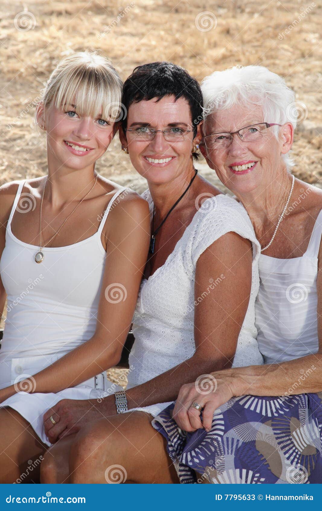 Three Generations of Female Beauty Stock Image - Image of gracious ...