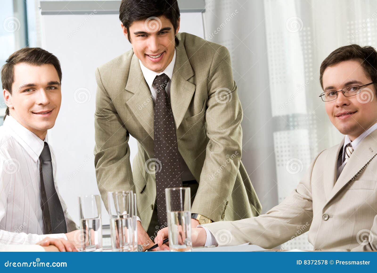 Three gentlemen stock photo. Image of caucasian, businessgroup - 8372578