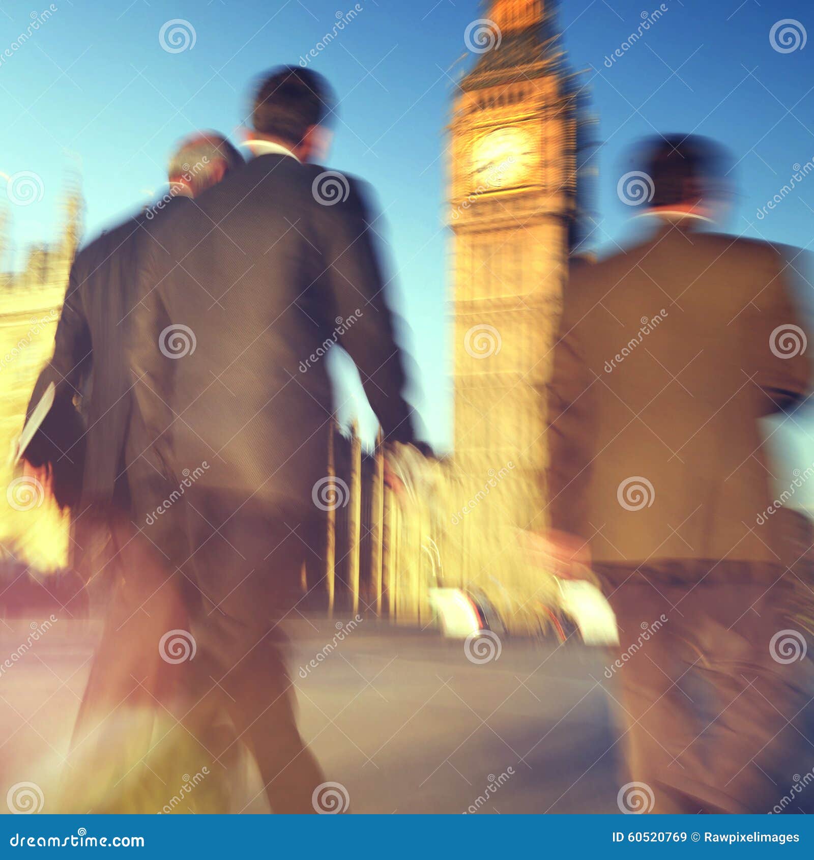 Three Gentlemen on Their Way To Work Concept Stock Image - Image of ...