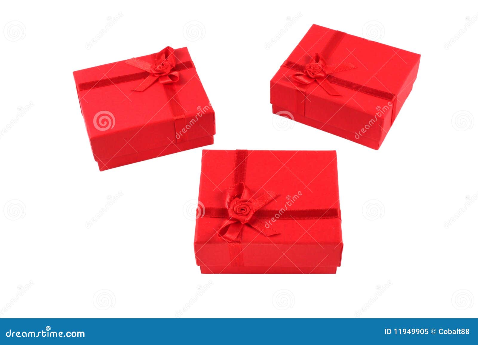 Three gift box stock image. Image of give, decor, parcel - 11949905