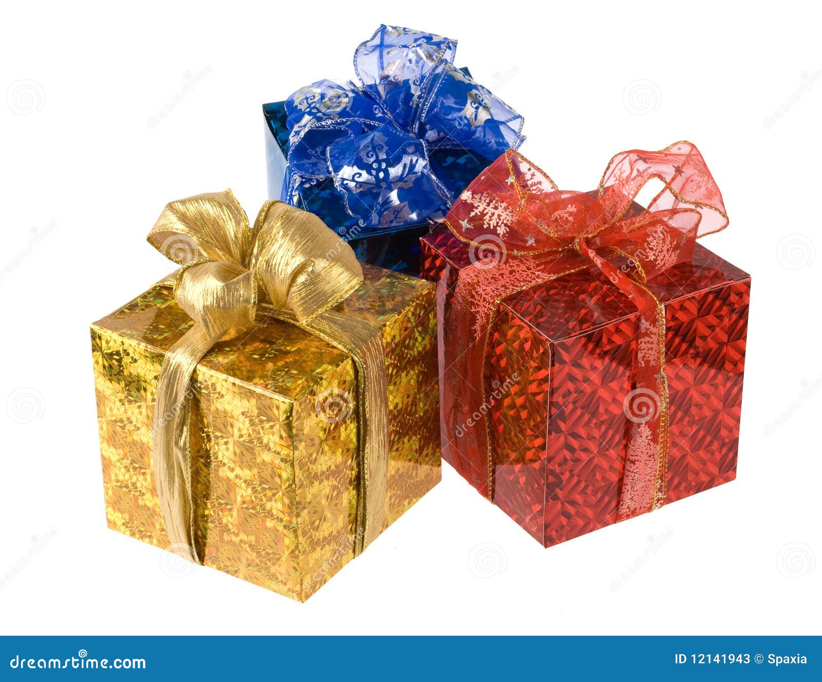 Three gift boxes stock image. Image of fastened, cover - 12141943