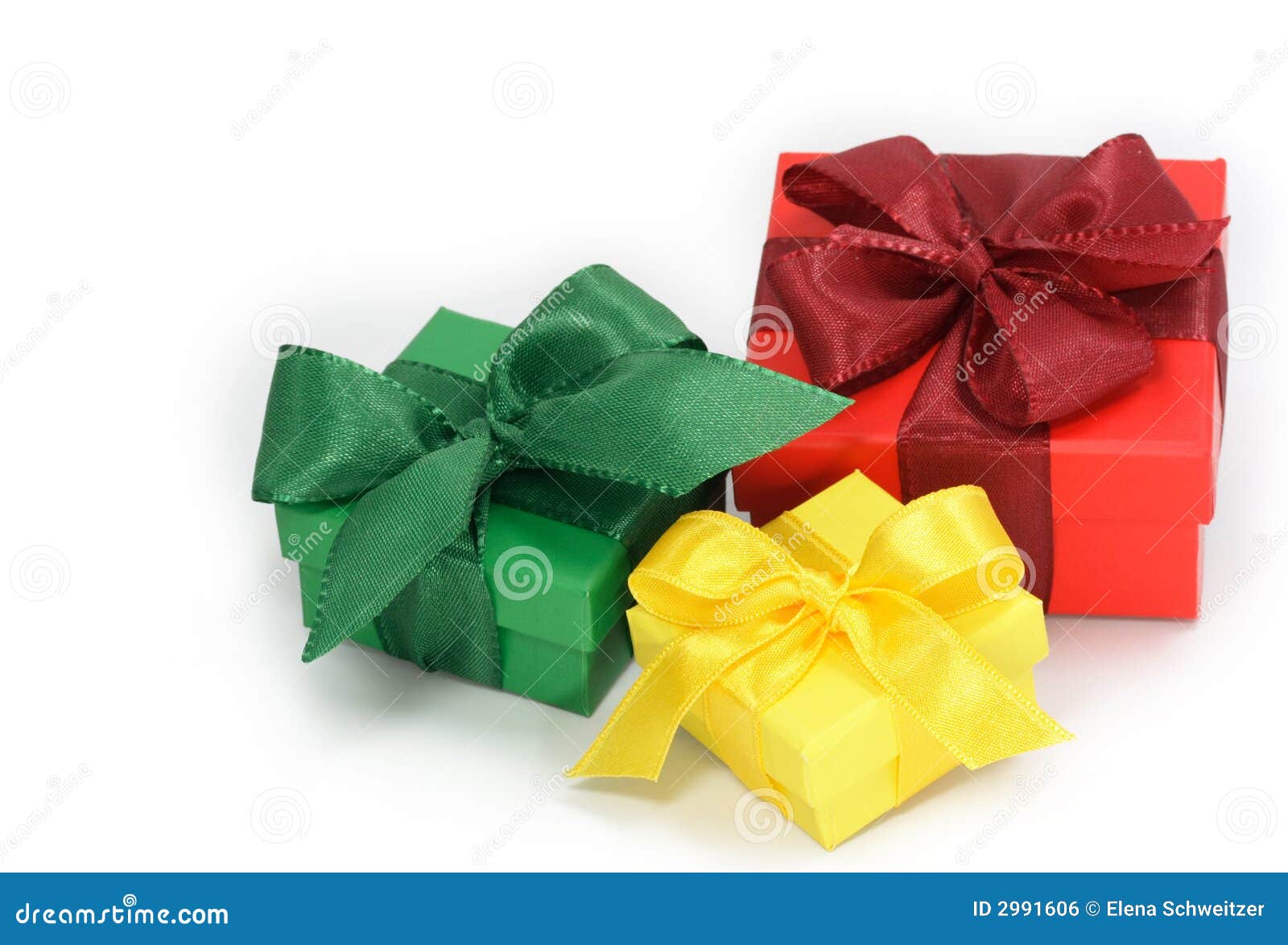 Three gift boxes stock photo. Image of give, compliment - 2991606
