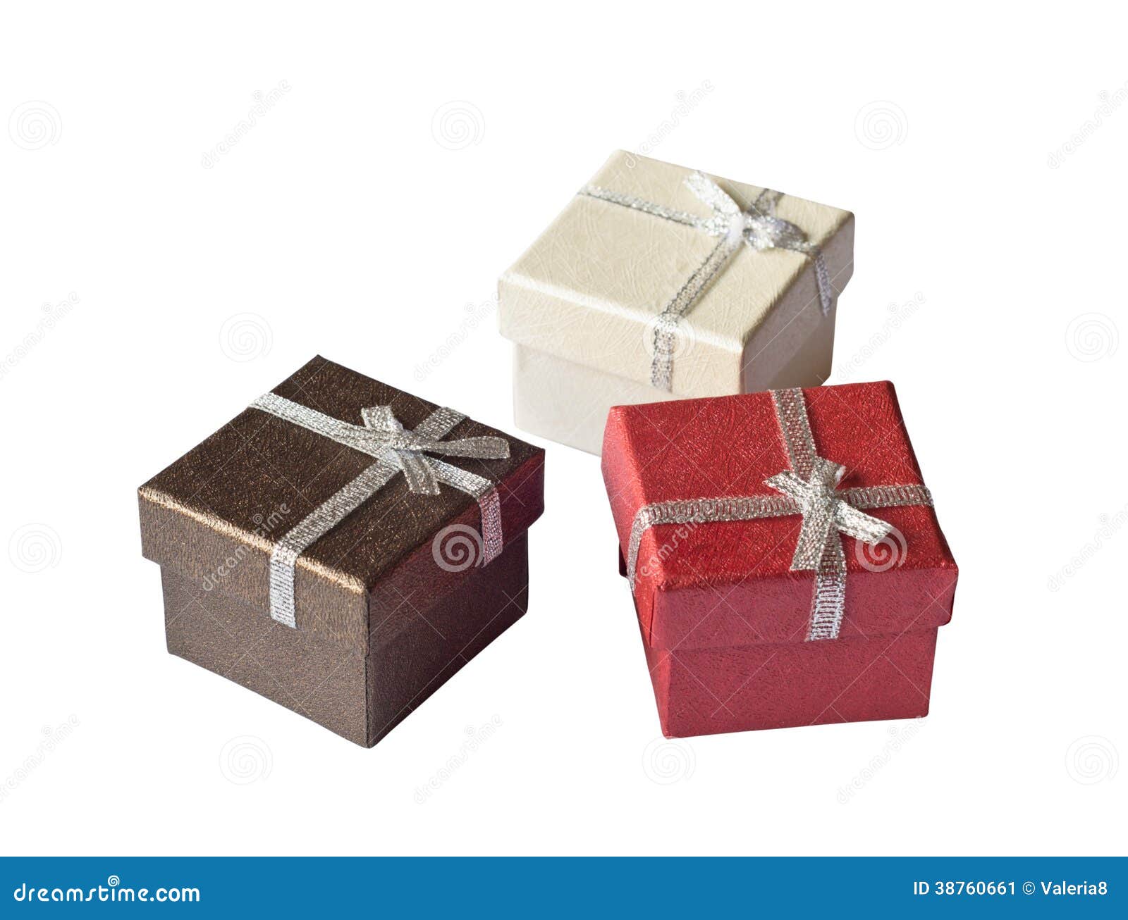 Three gift boxes stock image. Image of present, brown - 38760661