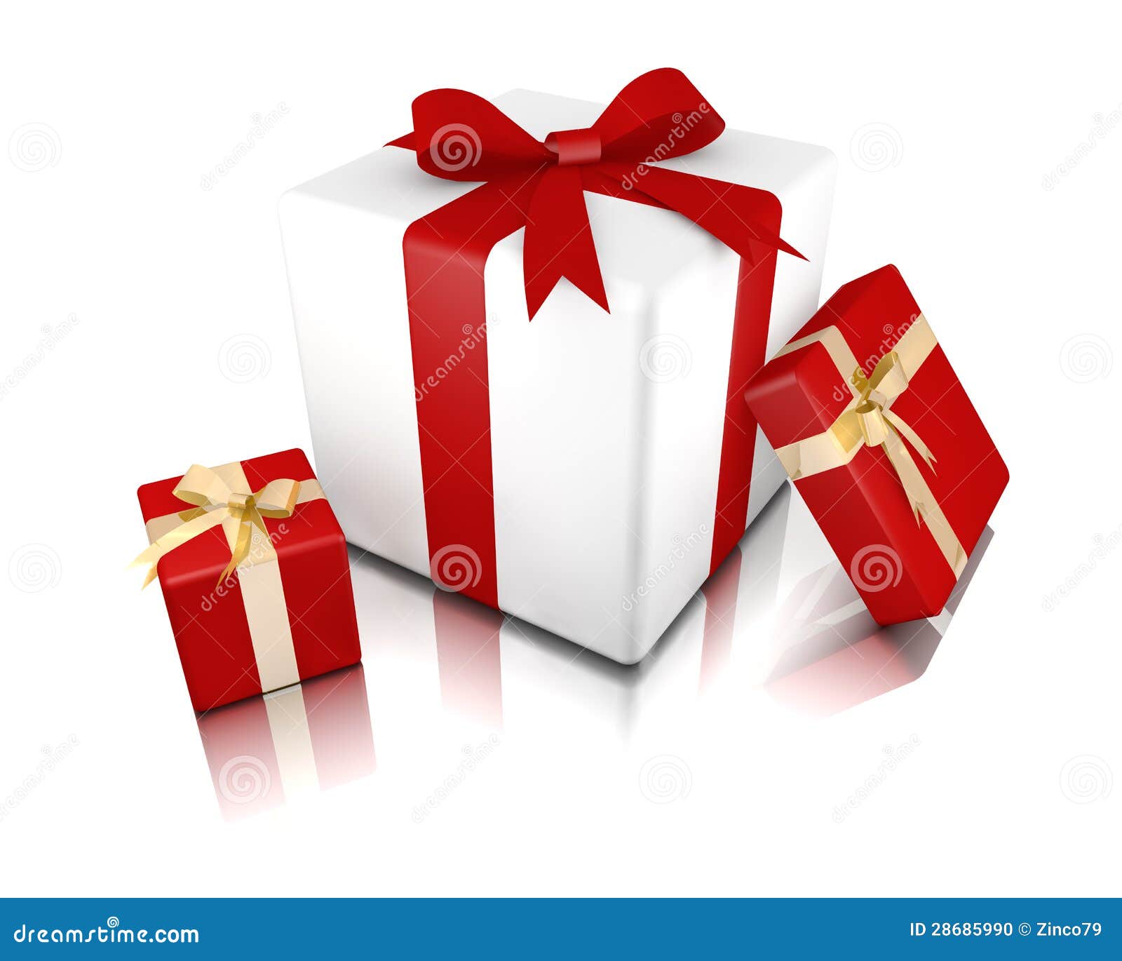Three gifts stock illustration. Illustration of flake - 28685990