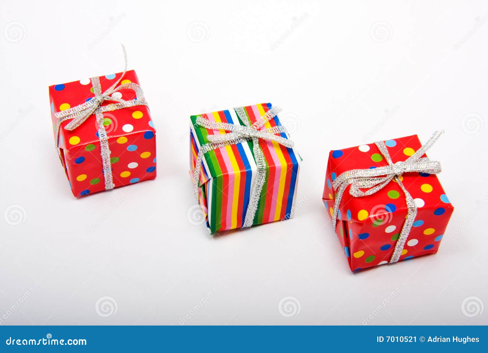 Three gifts stock image. Image of santa, wrapping, gift - 7010521
