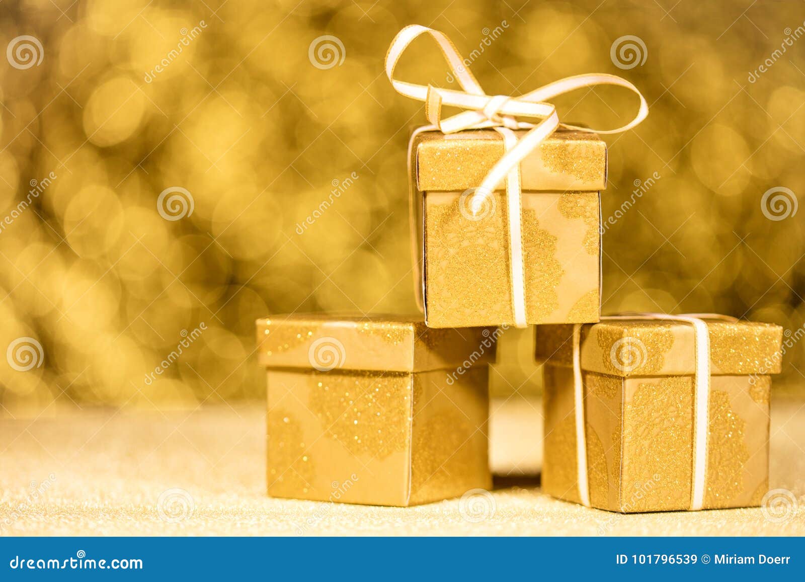 Three gifts stock image. Image of christmas, color, design - 101796539