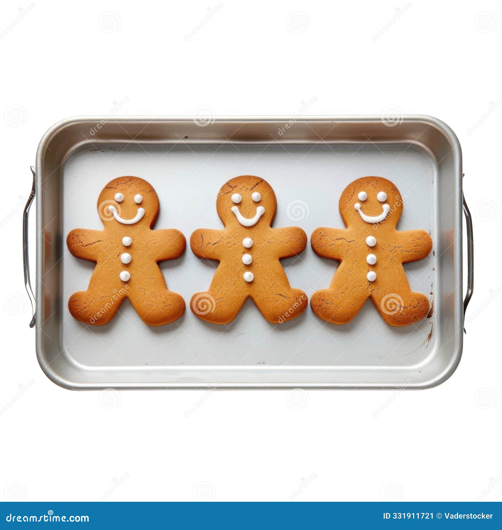 Three Gingerbread Men Icon. Clipart Image Vector Illustration ...