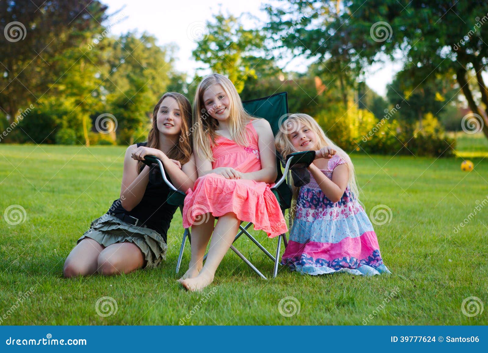 Three girls stock photo. Image of funny, leisure, amity - 39777624