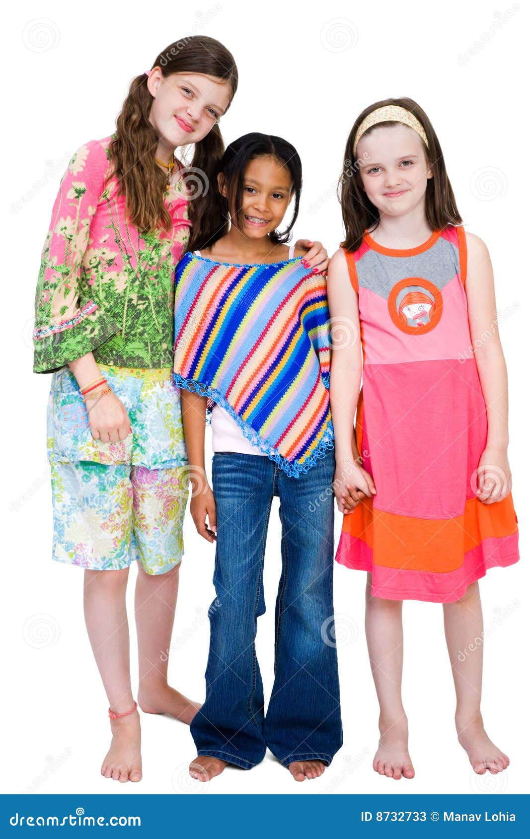 Three Girls Smiling Together Stock Image - Image of fashion, human: 8732733