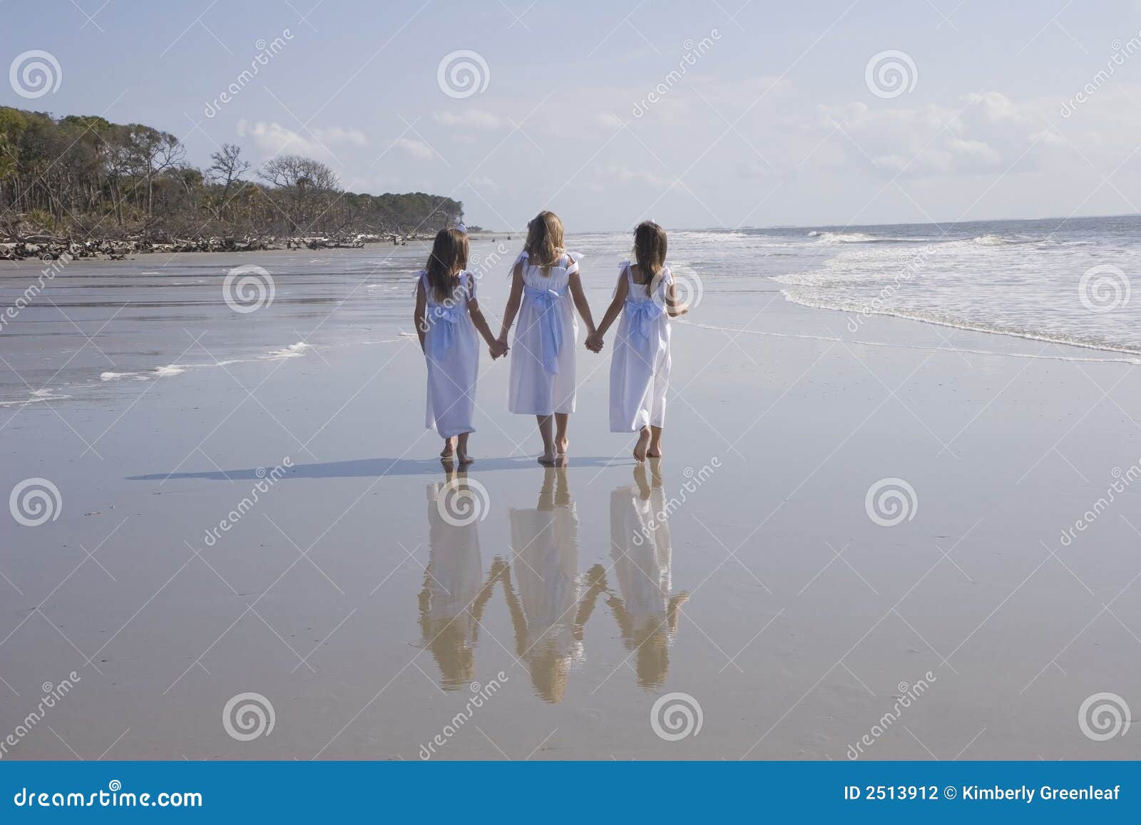 Three Sisters Holding Hands