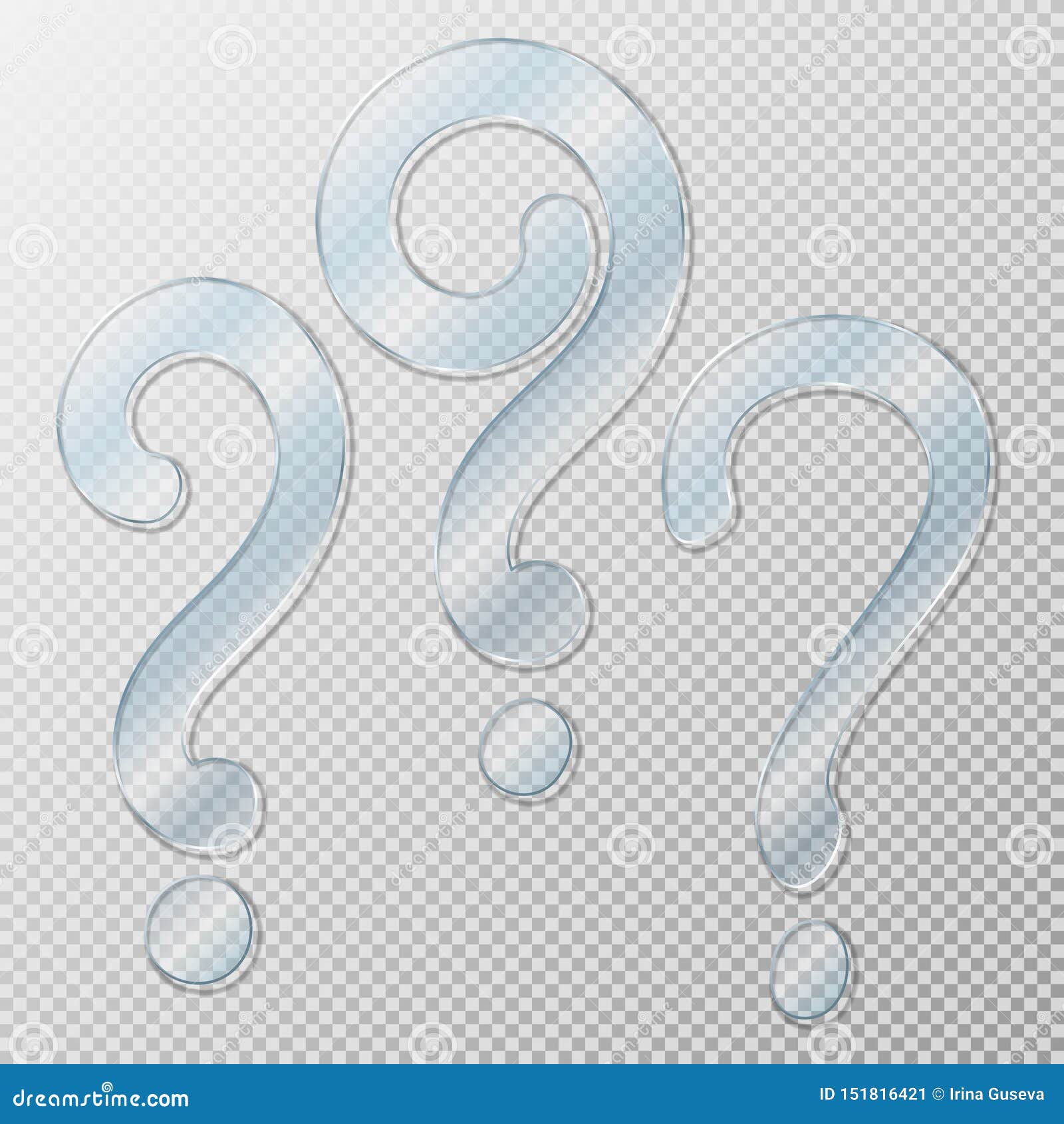 Glass question mark stock vector. Illustration of creative - 151816421
