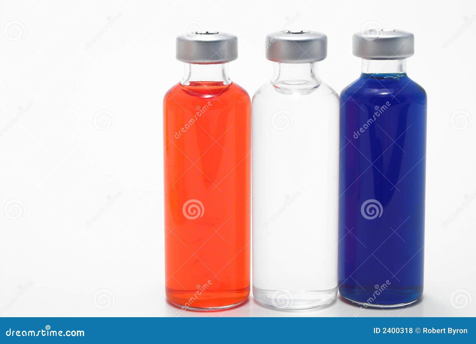 Three Glass Vials stock photo. Image of glass, vials, blue - 2400318