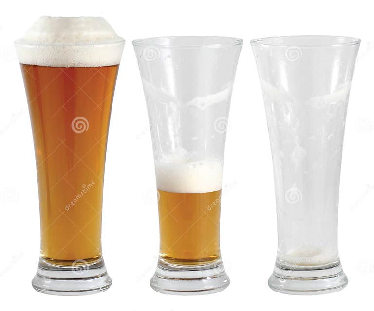 Three glasses of beer stock photo. Image of celebration - 24056754