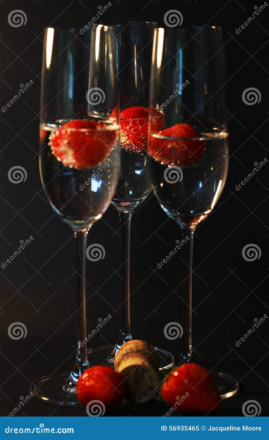 Three glasses of champagne stock image. Image of alcohol - 56935465