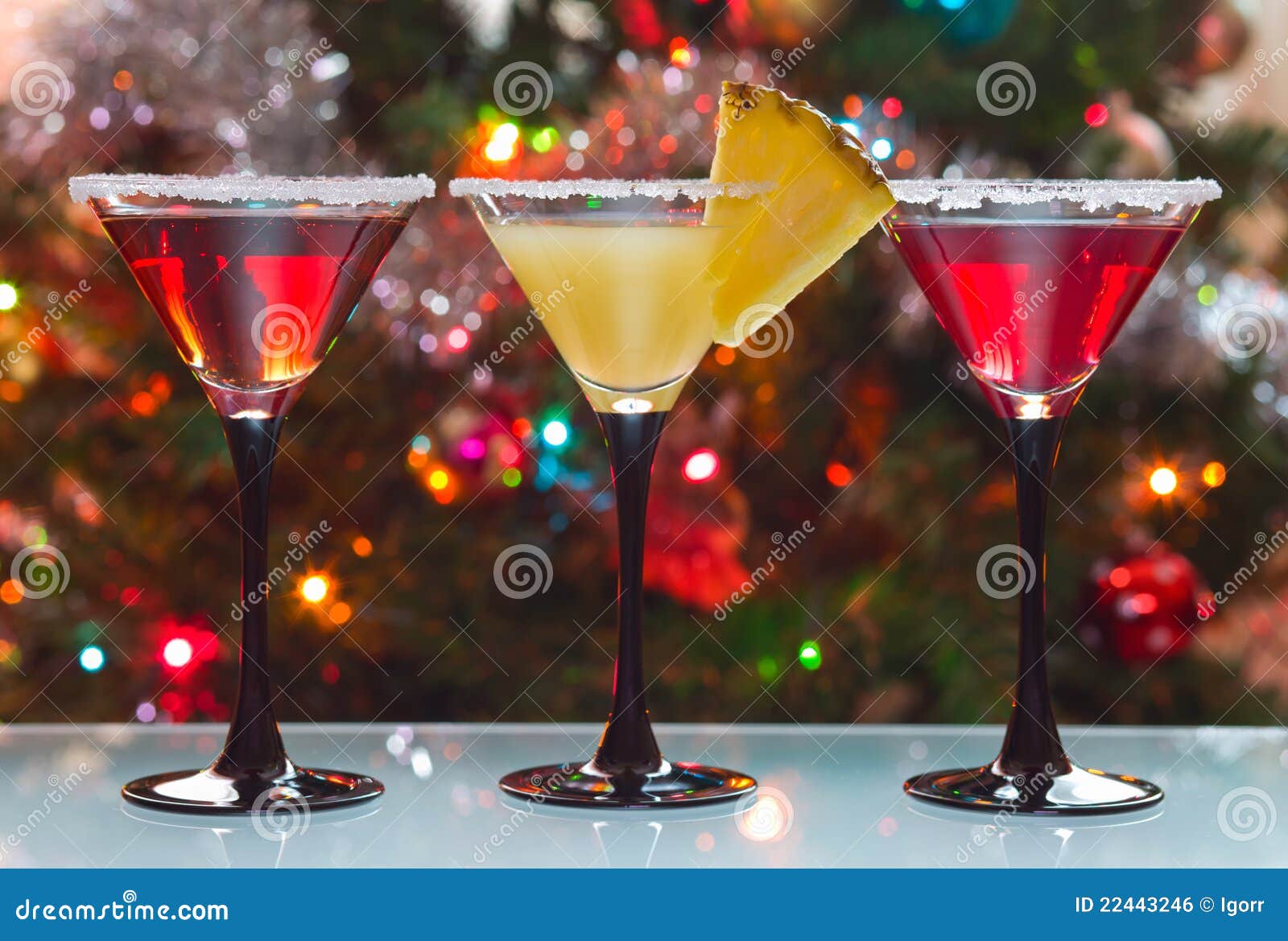 Three Glasses with a Cocktail Stock Photo - Image of alcohol ...
