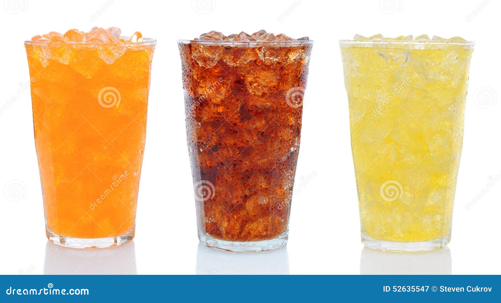 Three Glasses of Soda stock image. Image of soft, soda - 52635547