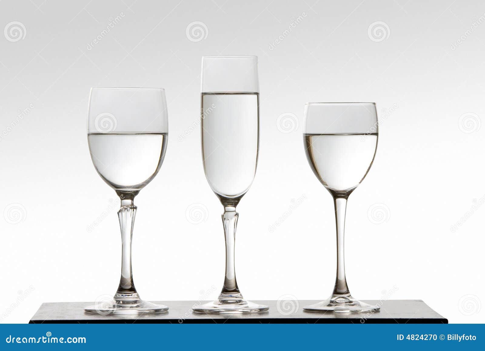 Three glasses of water stock photo. Image of water, beverage - 4824270