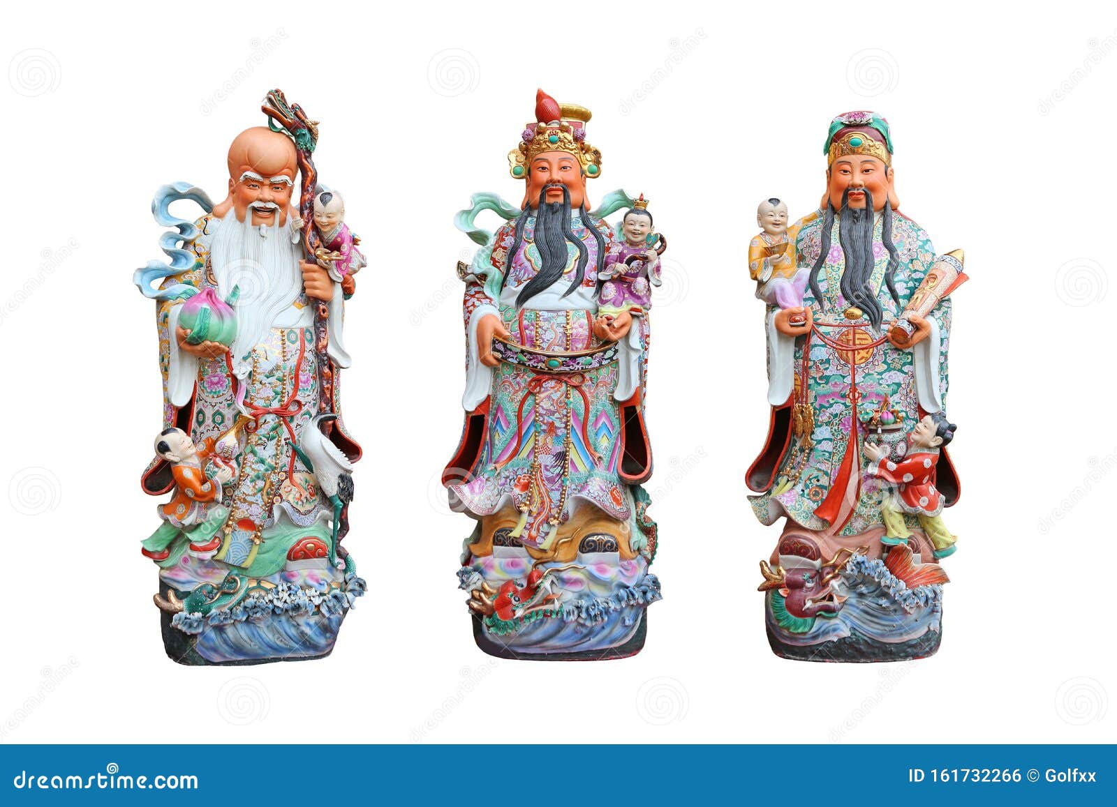 Hock Lok Siew Or Fu Lu Shou, Three Gods Of Chinese. Royalty-Free Stock ... Hock Lok Siew Or Fu Lu Shou, Three Gods Of Chinese. Royalty-Free Stock ...