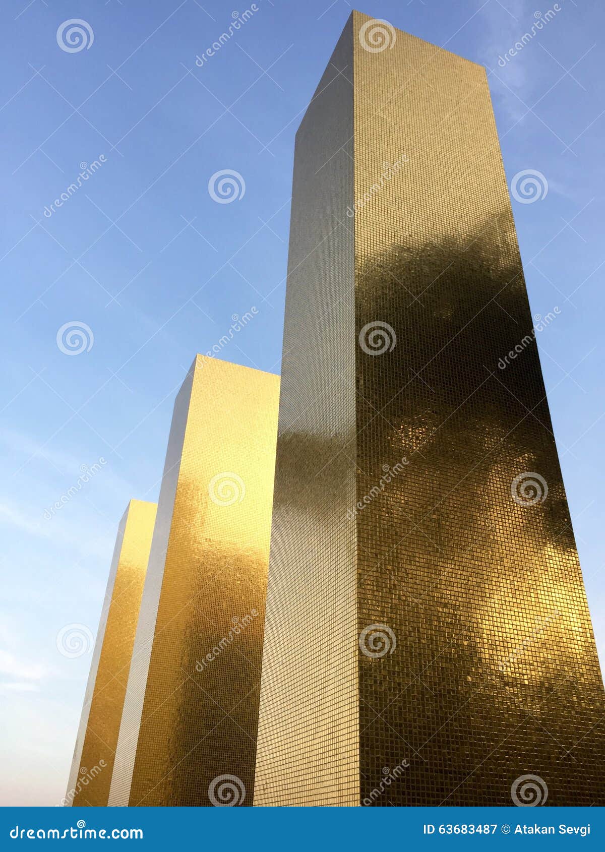 Three gold blocks stock image. Image of blocks, huge - 63683487