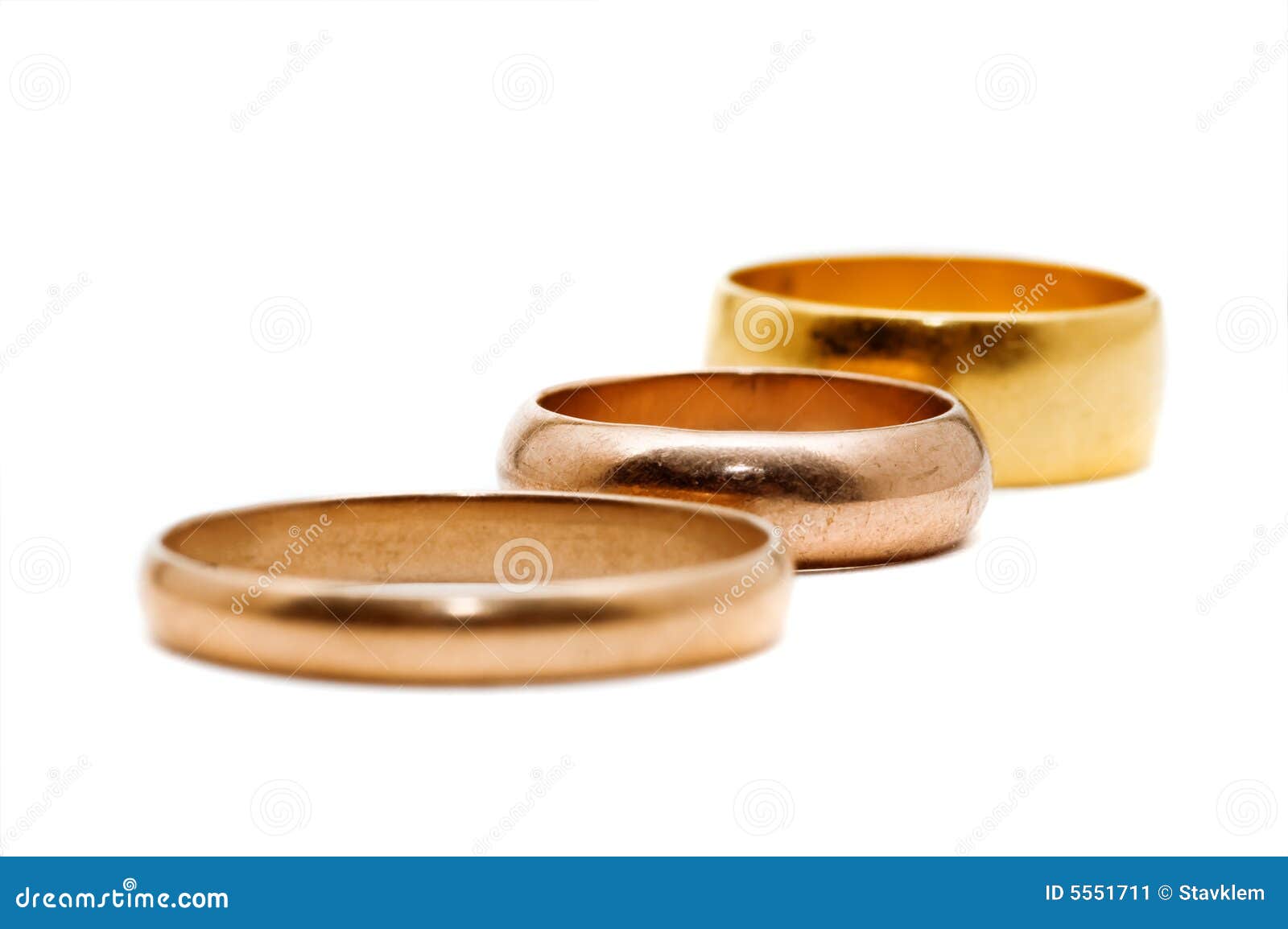 Three gold rings stock image. Image of ring, gold, symbol - 5551711